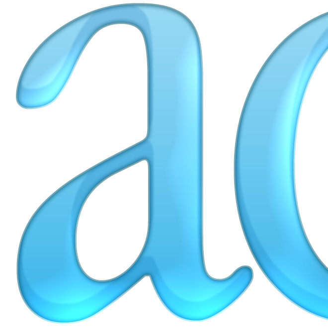 Aqua smooth blue text | Robouk Designs