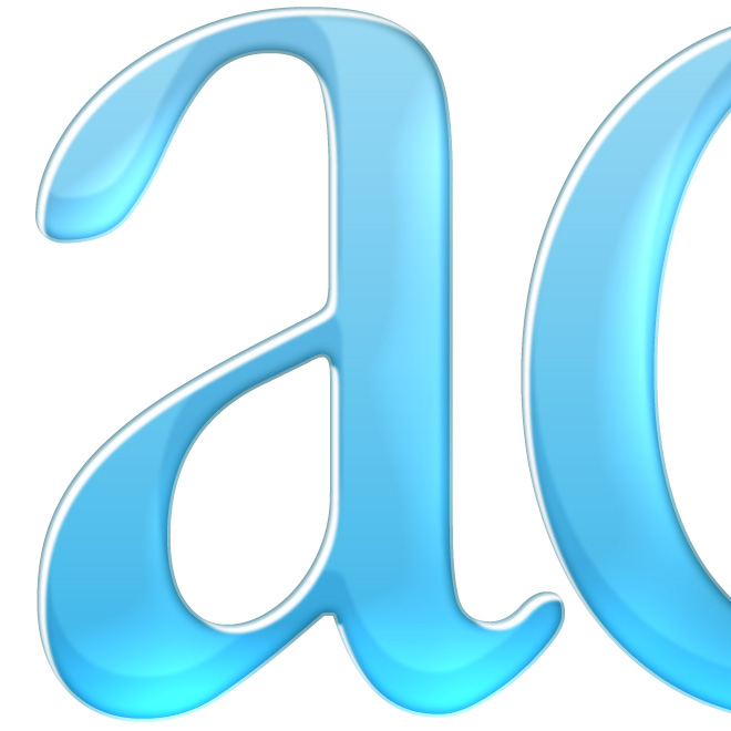 Aqua smooth blue text | Robouk Designs