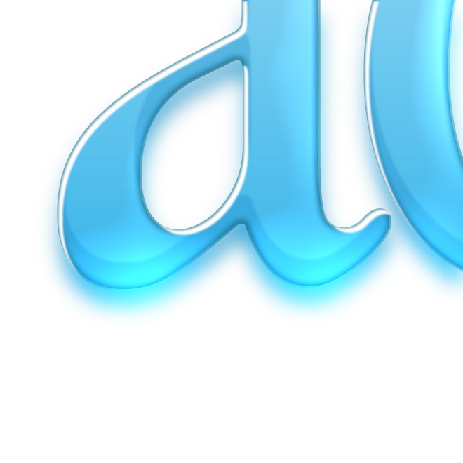 Aqua smooth blue text | Robouk Designs